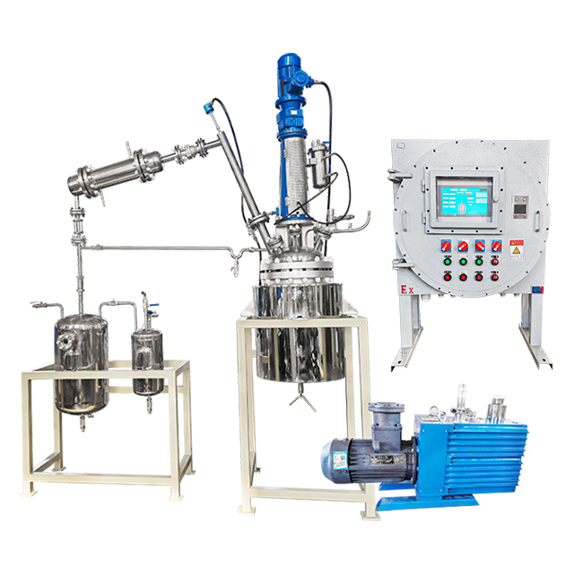 100L duplex stainless steel jacket chemcial distillation reactor