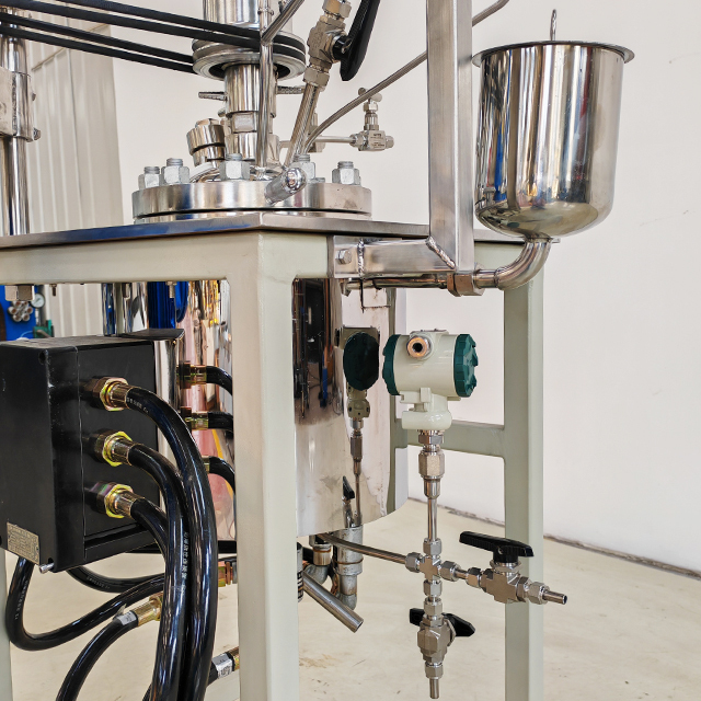 5 L stainless steel lab reactor with distillation devices and ph gauge