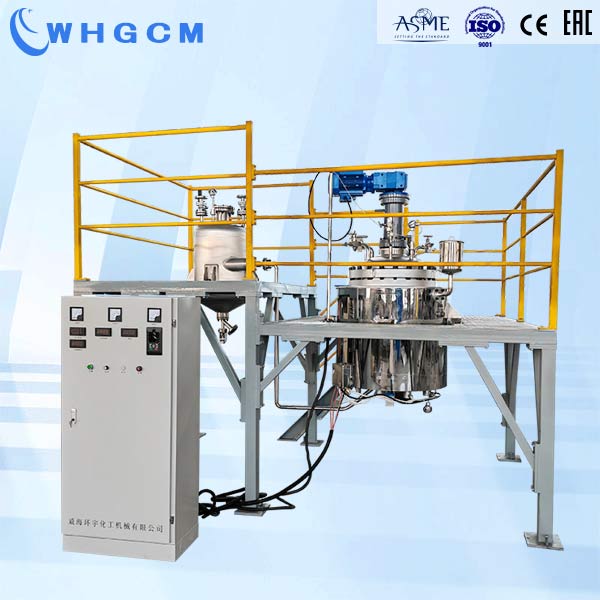 Gas separation equipment consistes of 150L stainless steel reactor and ...