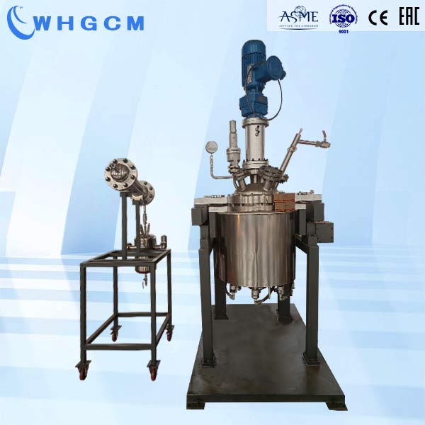 50L Hastelloy lab reactor with flipping device and condenser