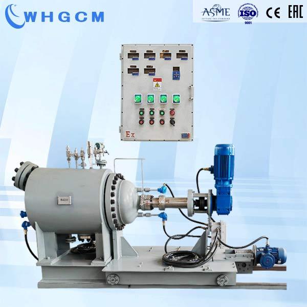 Horizontal Hastelloy composite plate reactor with magnetic sealed