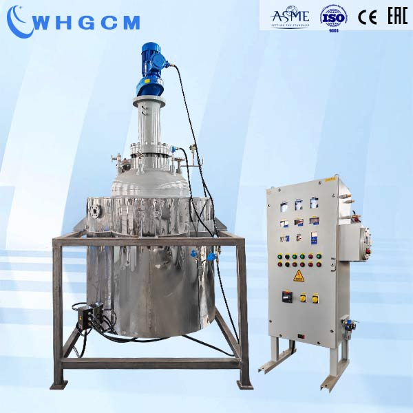1000L high strirring speed clad plate reactor for high temperature and ...