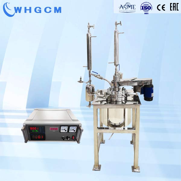 2L stainless steel double jacketed reactor