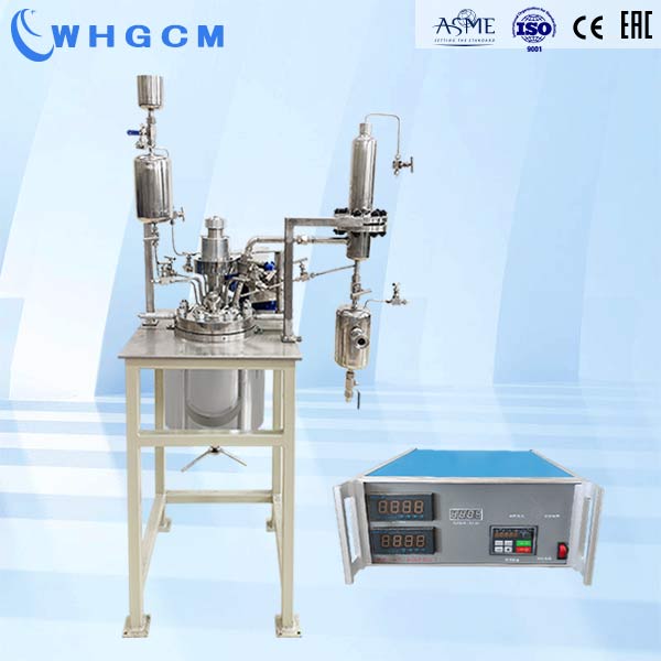 5L stainless steel S316L lab distillator reactor with gas distributor