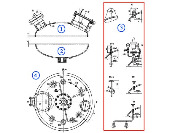 The SSR reactor parts names