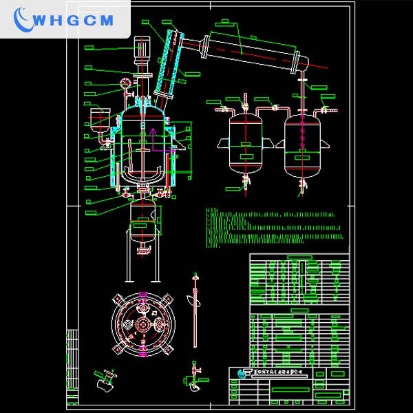 100L vacuum distillation equipment for sale made by WHGCM