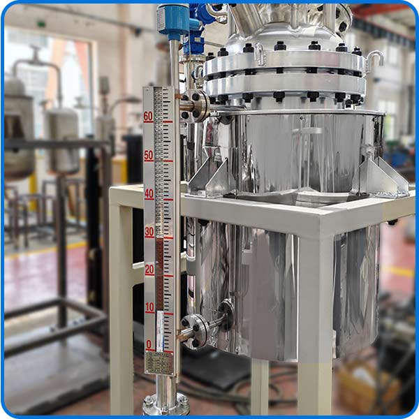 80 L batch kettle distillation reactor with condenser