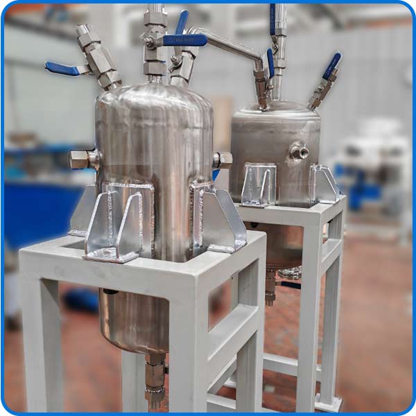 80 L batch kettle distillation reactor with condenser