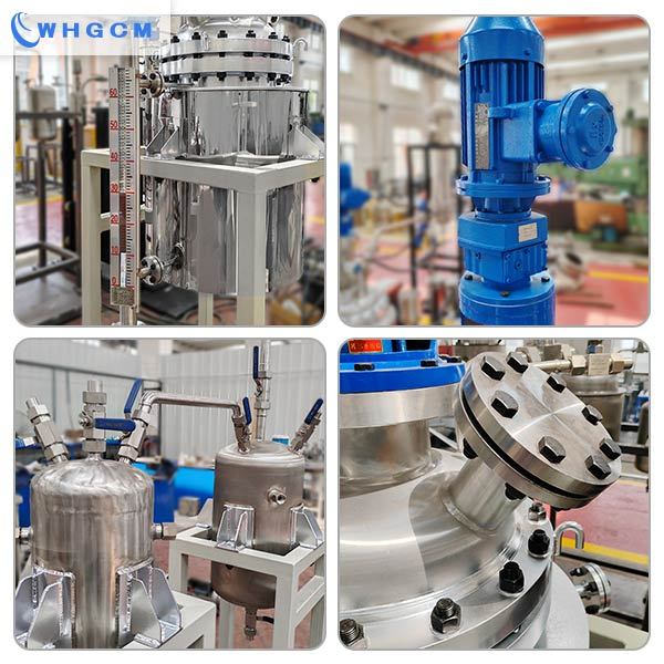 80 L batch kettle distillation reactor with condenser