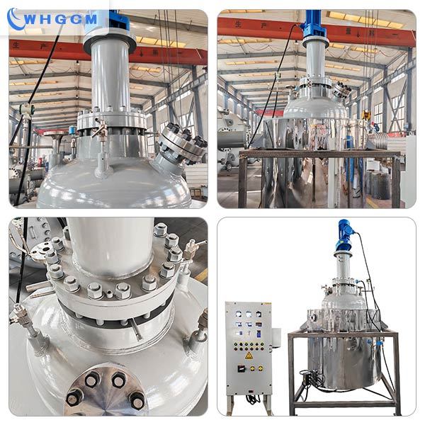 1000L high strirring speed clad plate reactor for high temperature and ...