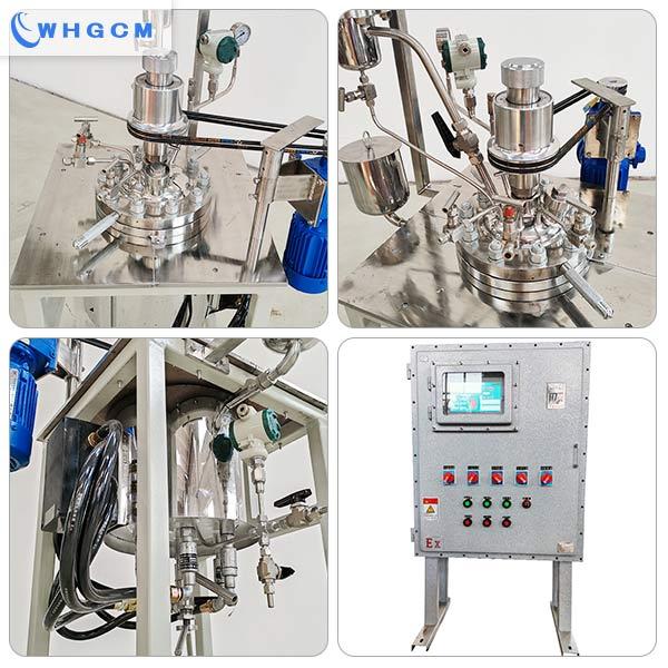 5L stainless steel jacketed reactor