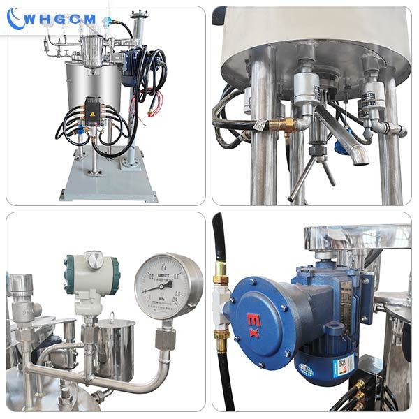 29L flat head magnetic sealed reaction kettle vacuum reactors