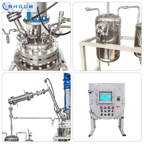 100L duplex stainless steel jacket chemcial distillation reactor