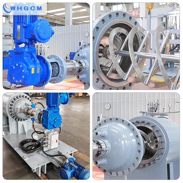 Horizontal Hastelloy composite plate reactor with magnetic sealed