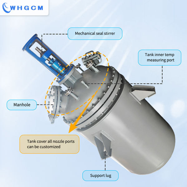2000L cladding plate reactor in chemical industry