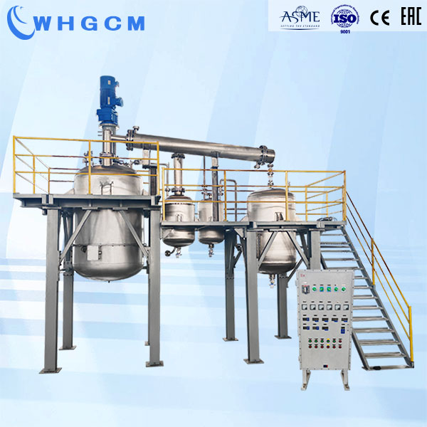 2500L decompression distillation reactor system with Explosion-proof ...