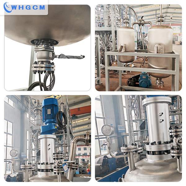 500L SS304 electric heating distillation reactor with condenser PID control