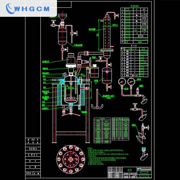 10L stainless steel manually lifting lab reactor with Intelligent PID ...