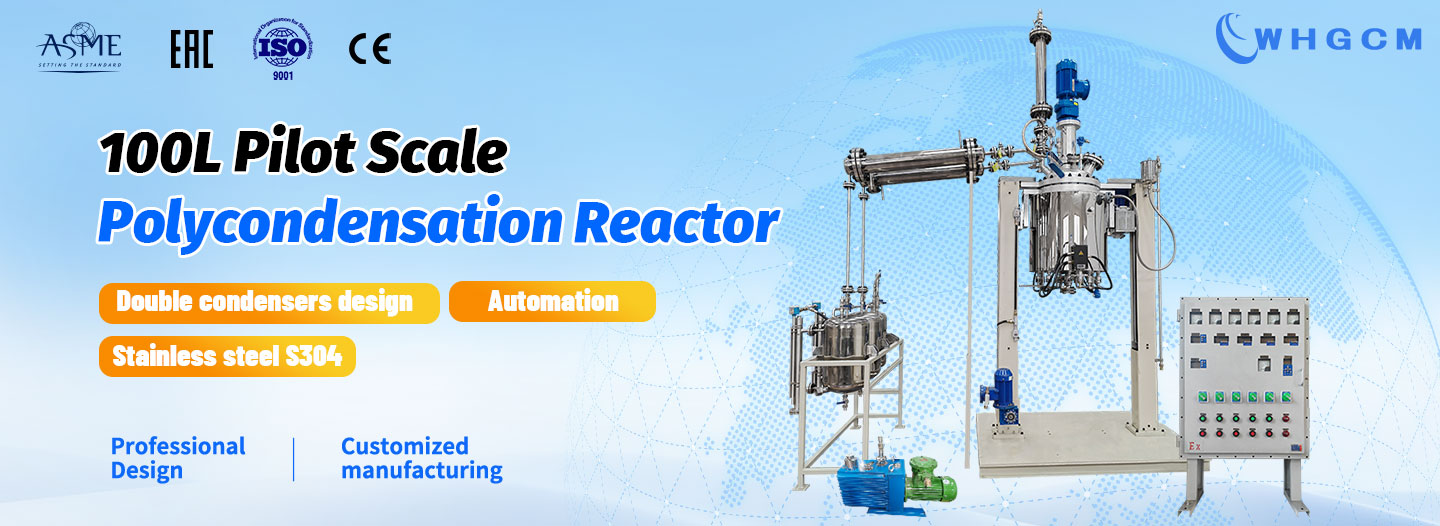 WHGCM 100L stainless steel 304 polycondensation reactor with ...