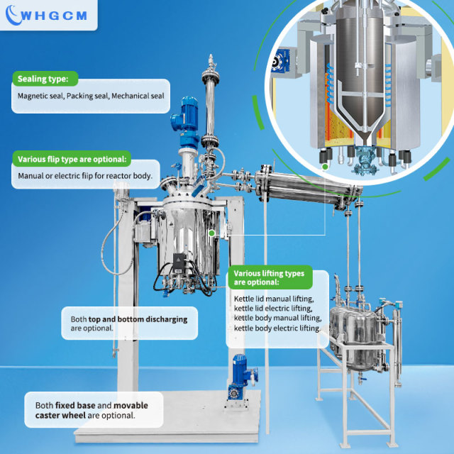 100L stainless steel 304 polycondensation reactor