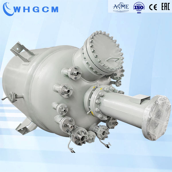 WHGCM 3000L Jacketed Heating Stainless Steel Cladding Plate Hydrogenation Reactor with Explosion ...