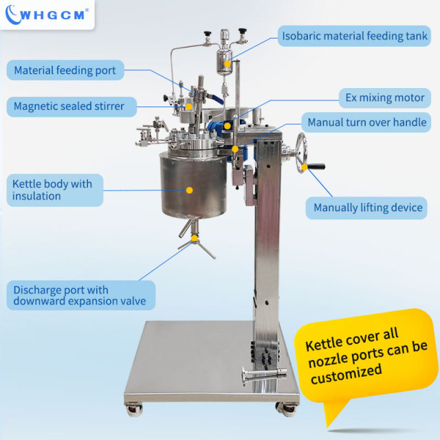 Whgcm New 2L Ex-proof High Temperature Stainless Steel Electric Heating ...