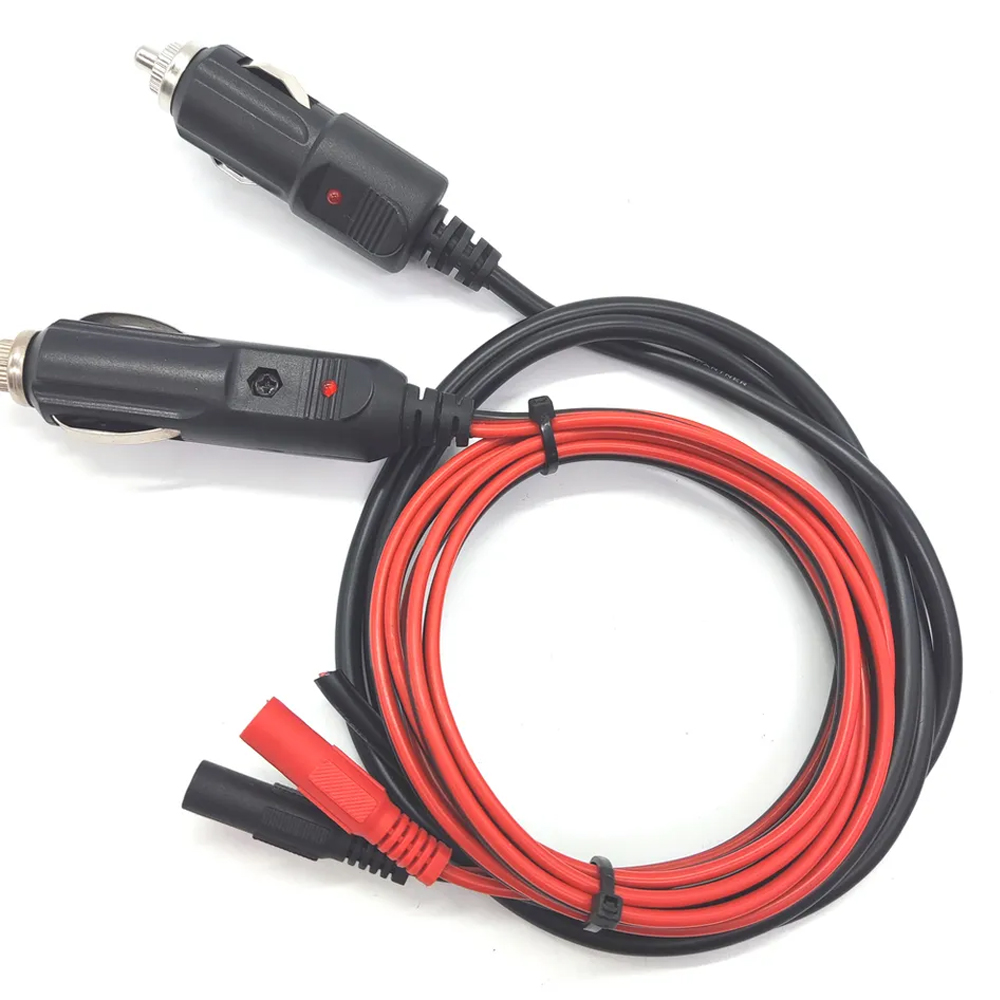 Battery Charger Cables Power Cable with Cigarette Connector