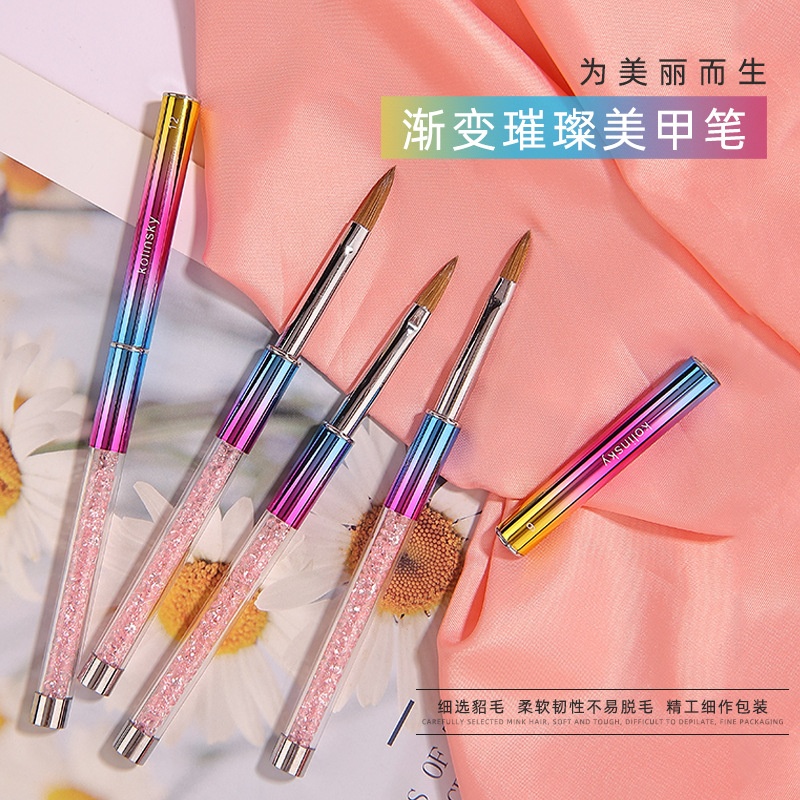 High Quality Acrylic Nail Kolinsky Brushes Sable Hair For Manicure