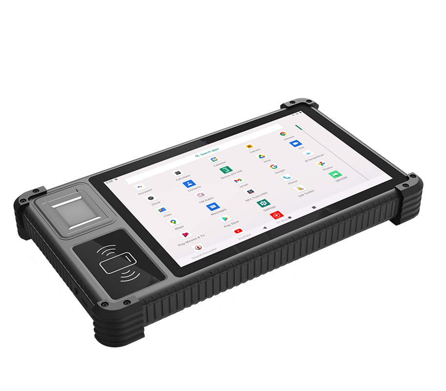 F808-Rugged Tablet with FAP30 Fingerprint Scanner