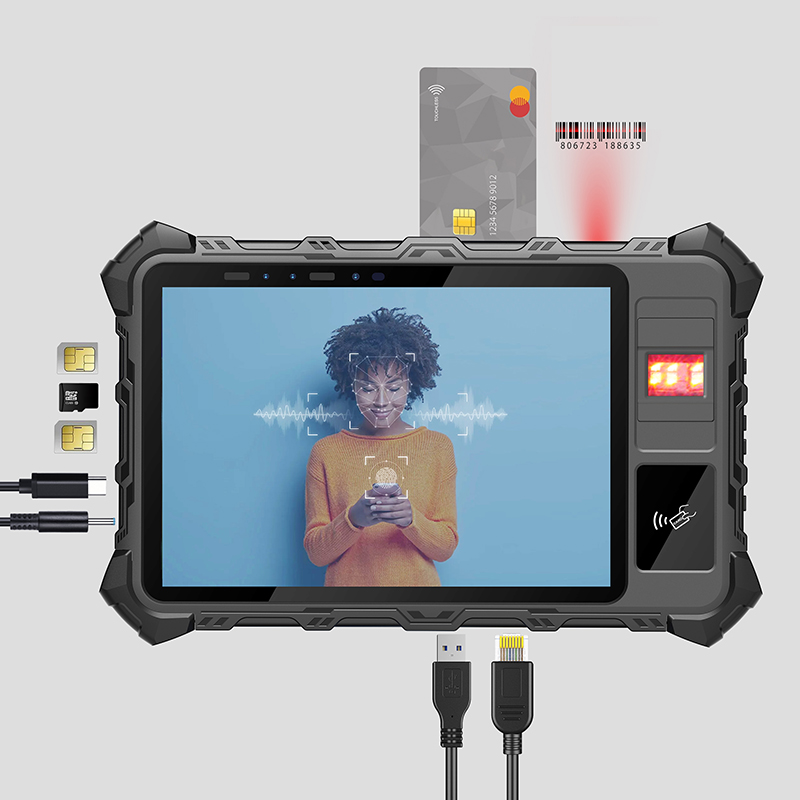 Rugged Android Tablet with Multi-Biometric Authentication