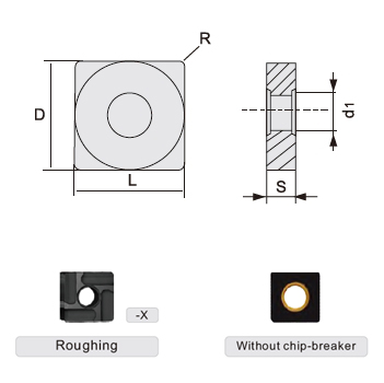 Negative Turning Inserts SNMA carbide inserts cnc cutting tools