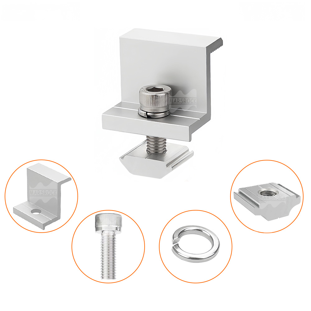 Z Type AL6005-T5 & SUS304 Rail Free Bracket Suitable for Roof Mount