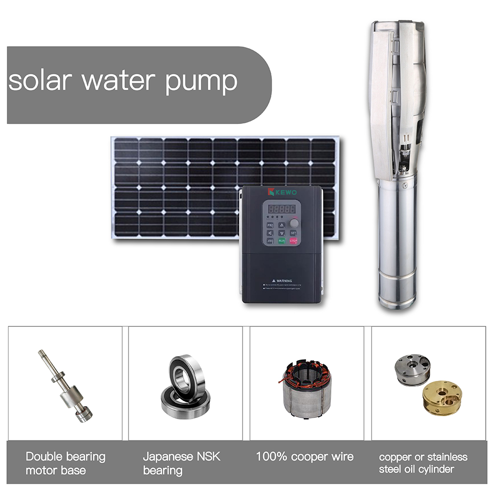 Mars Rock 4000W DC530V AC380V Rated Flow 4m3/h Outlet 1.25" Inch AC/DC Dual-use Water Pump ...