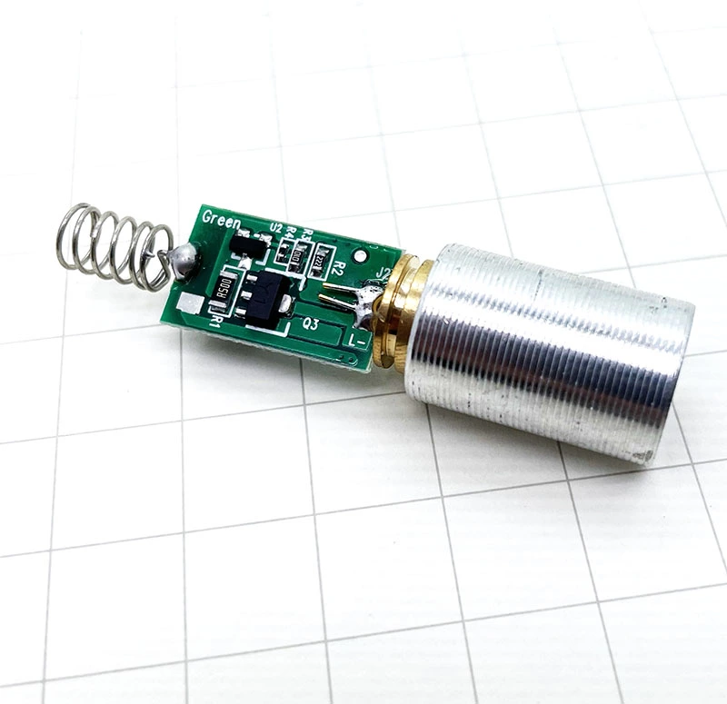 Techhood 13*30 5-10mW Yellow Green (555nm) Dot Laser Module/3V-3.7V