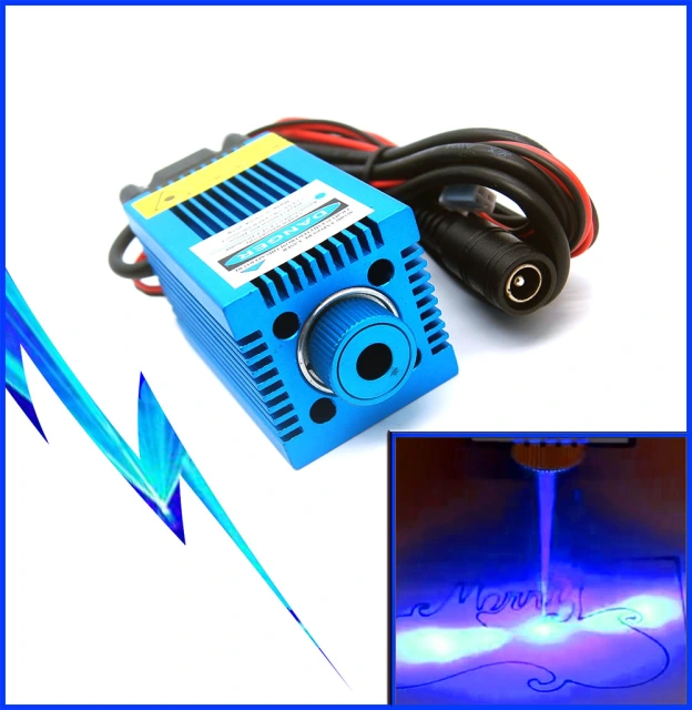 Techhood 6W 450nm Blue Focusing Laser Module (12V) With TTL/PWM