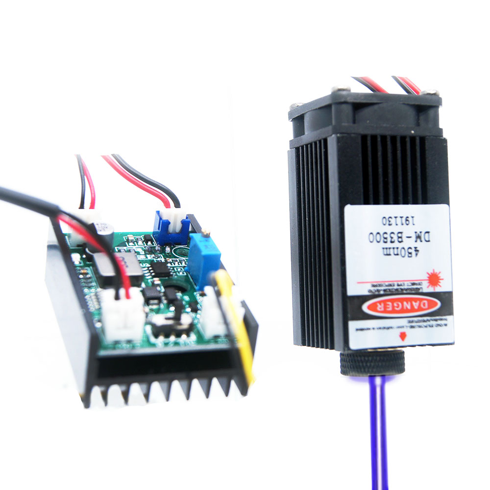 Techhood 3.5W+ 450nm Blue Focusing Laser Module (12V) With TTL/Analogue