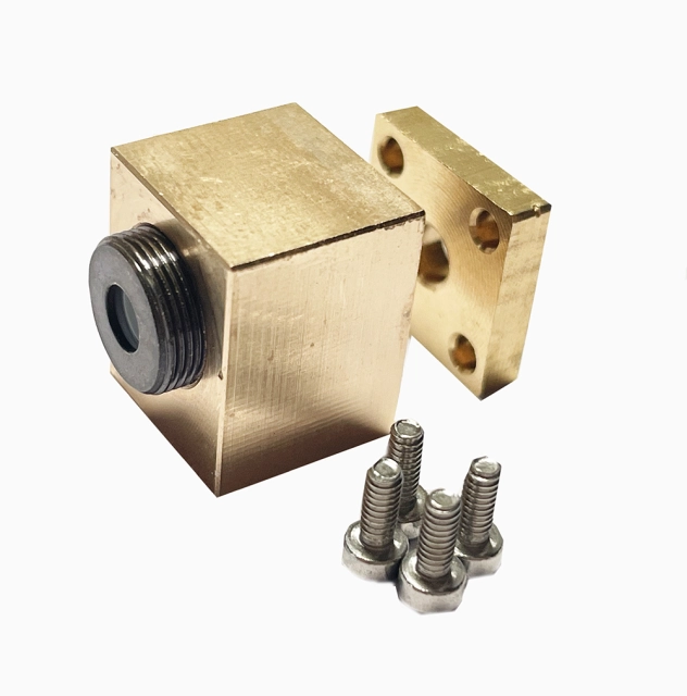 Brass Laser Diode Housing With 700nm-1100nm Glass Collimation Infrared ...