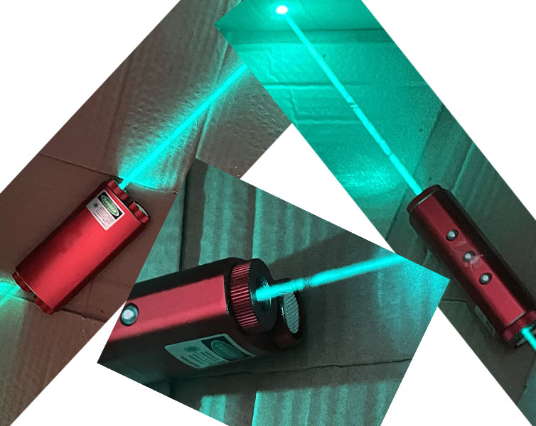 Dual Heads 505nm 2*100mW Green Laser Sword/Laserman Show/Bright Thick ...