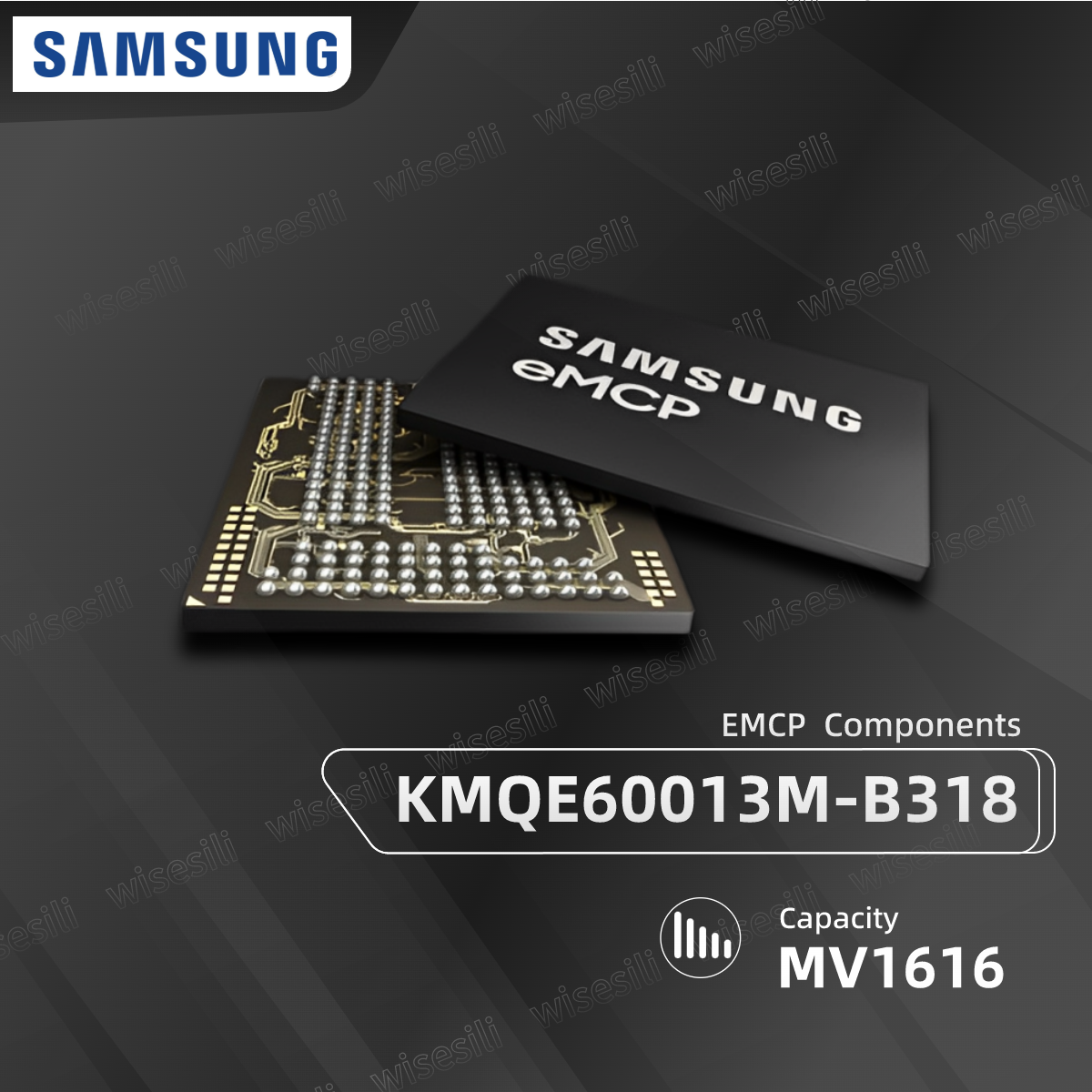 Original Brand New Samsung KMQE60013M-B318 EMCP MV1616 2+16 16+2【KMQE60013M-B318】