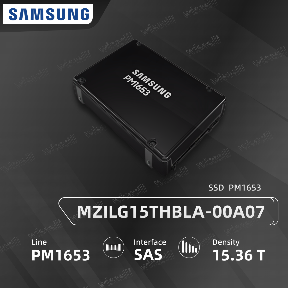 Original Brand New Samsung SSD PM1653 2.5 15.36T SAS MZILG15THBLA-00A07 ...