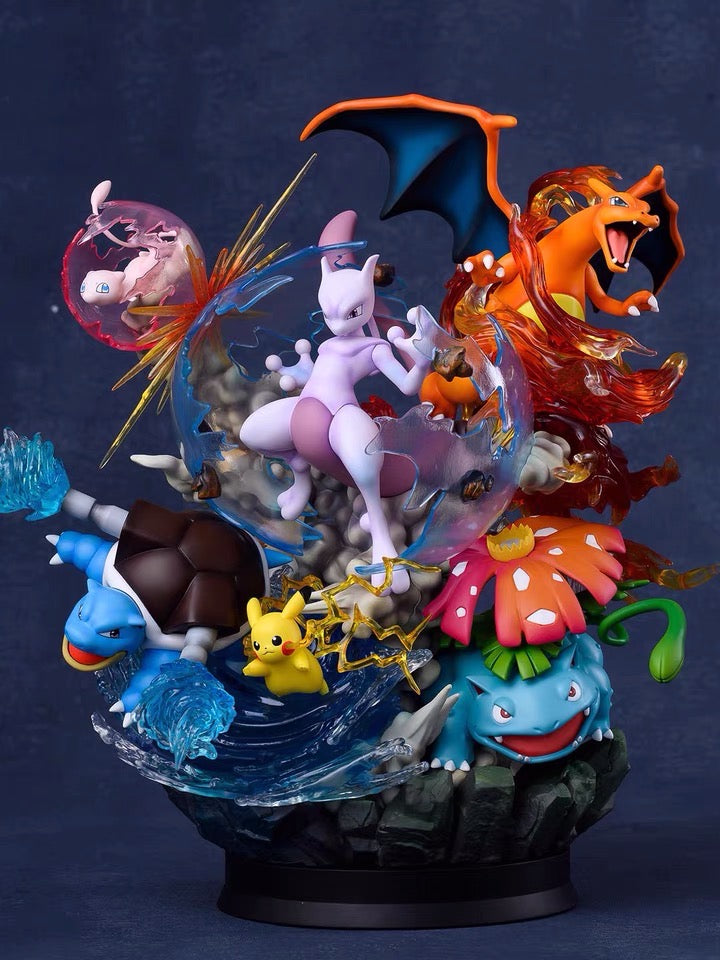 Mewtwo & Kanto Starters - Pokemon PVC,PVC