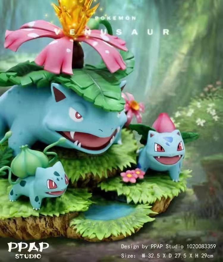 PPAP Studio - Venusaur Evolution - Pokemon Resin Statue