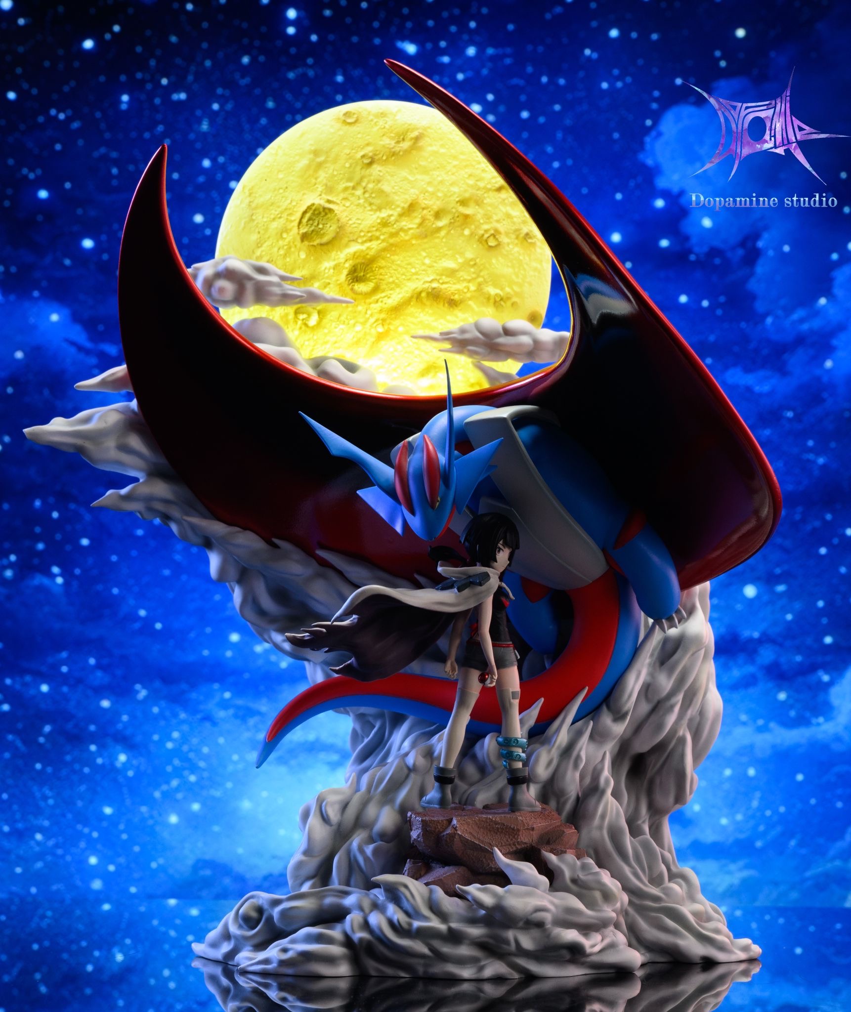 Dopamine Studio - Mega Salamence & Zinnia - Resin Statue
