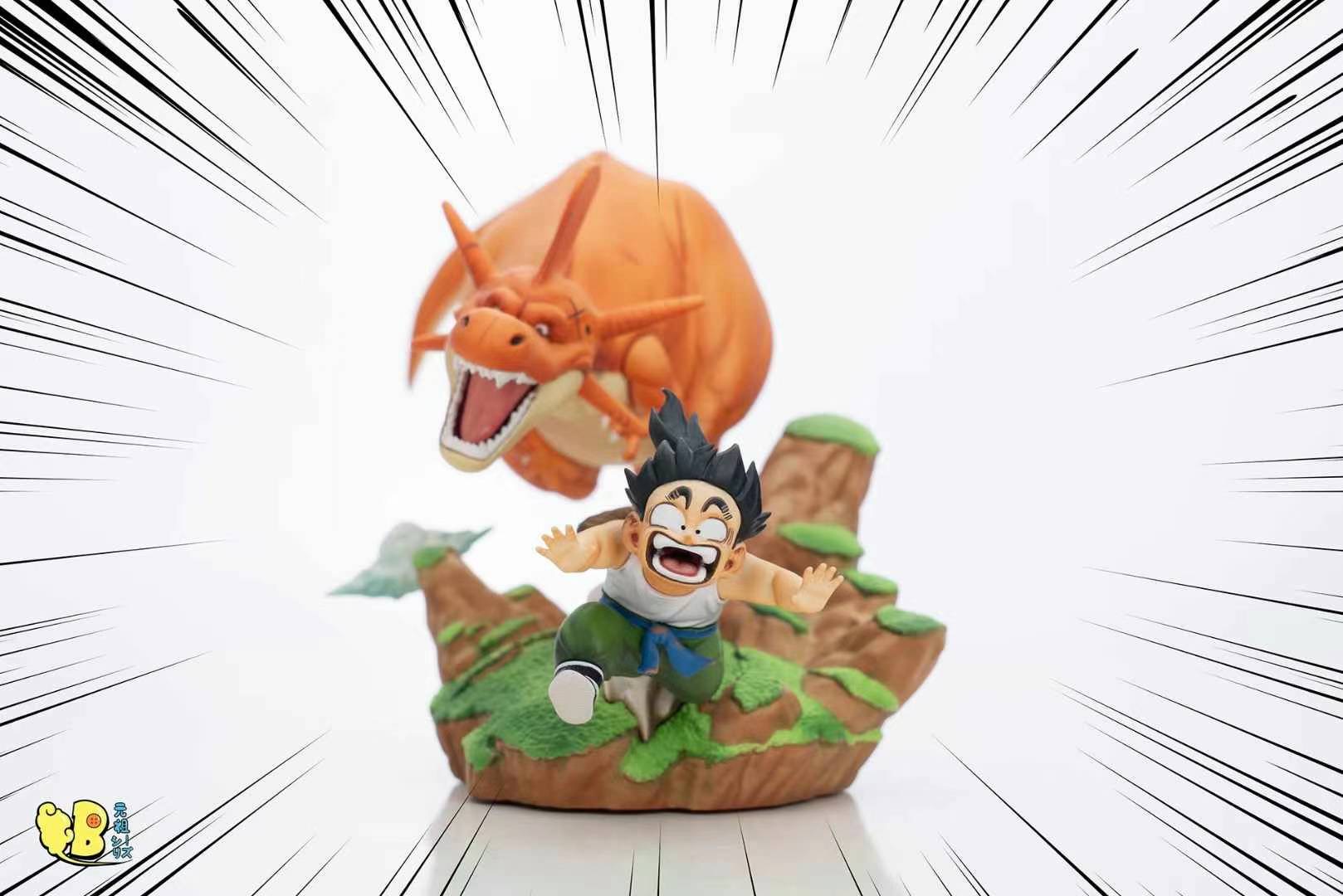 DB Studio - Dragon Ball - Dinosaur Chasing Gohan - Resin Statue