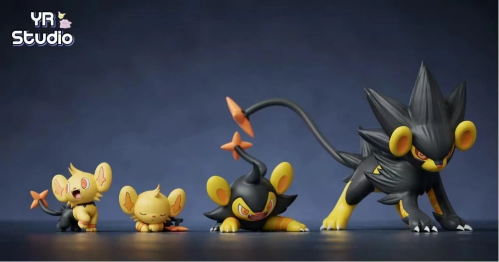 YR Studio - Shinx & Luxio & Luxray - Pokemon Scale World Figures