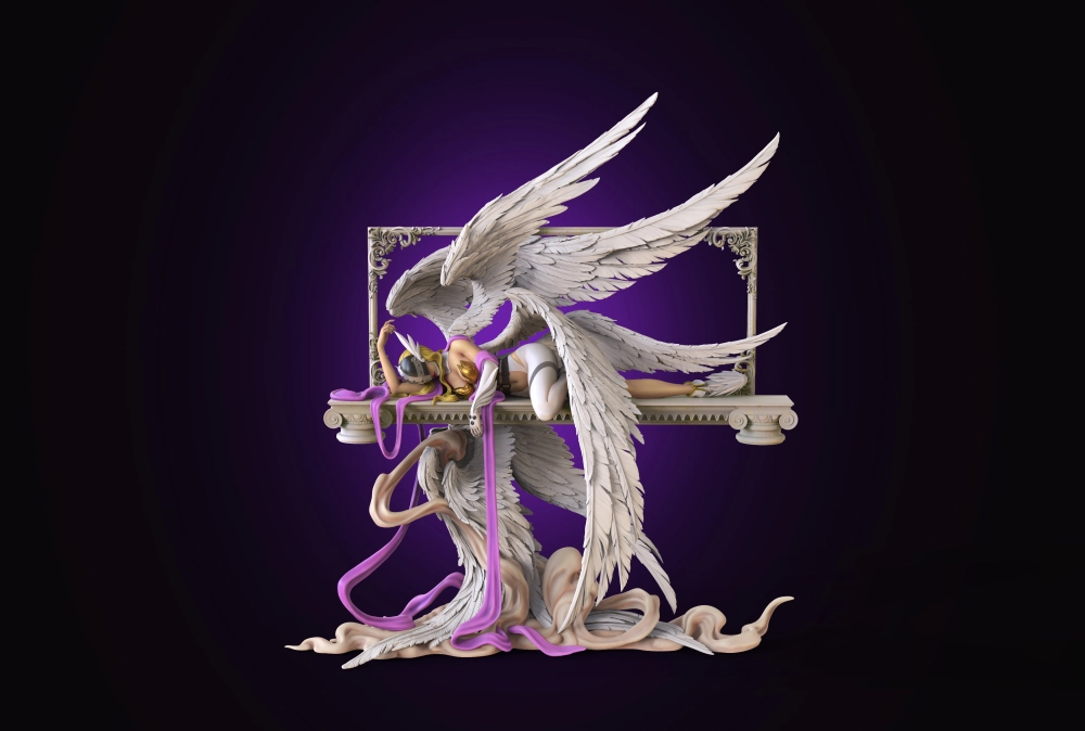 QY Studio - Angewomon - Digimon Resin Statue