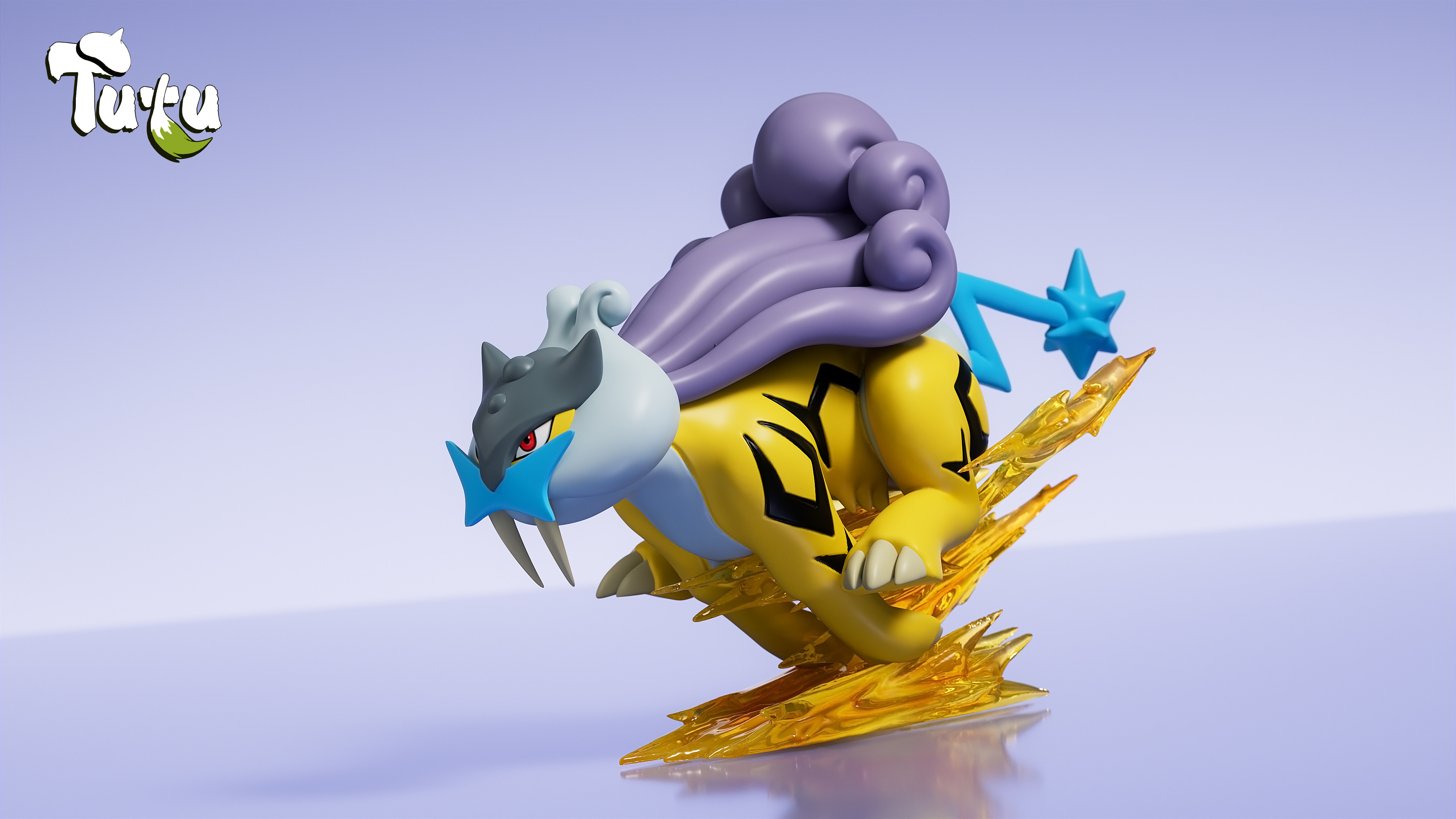 TuTu Studio - Raikou - Pokemon Resin Statue