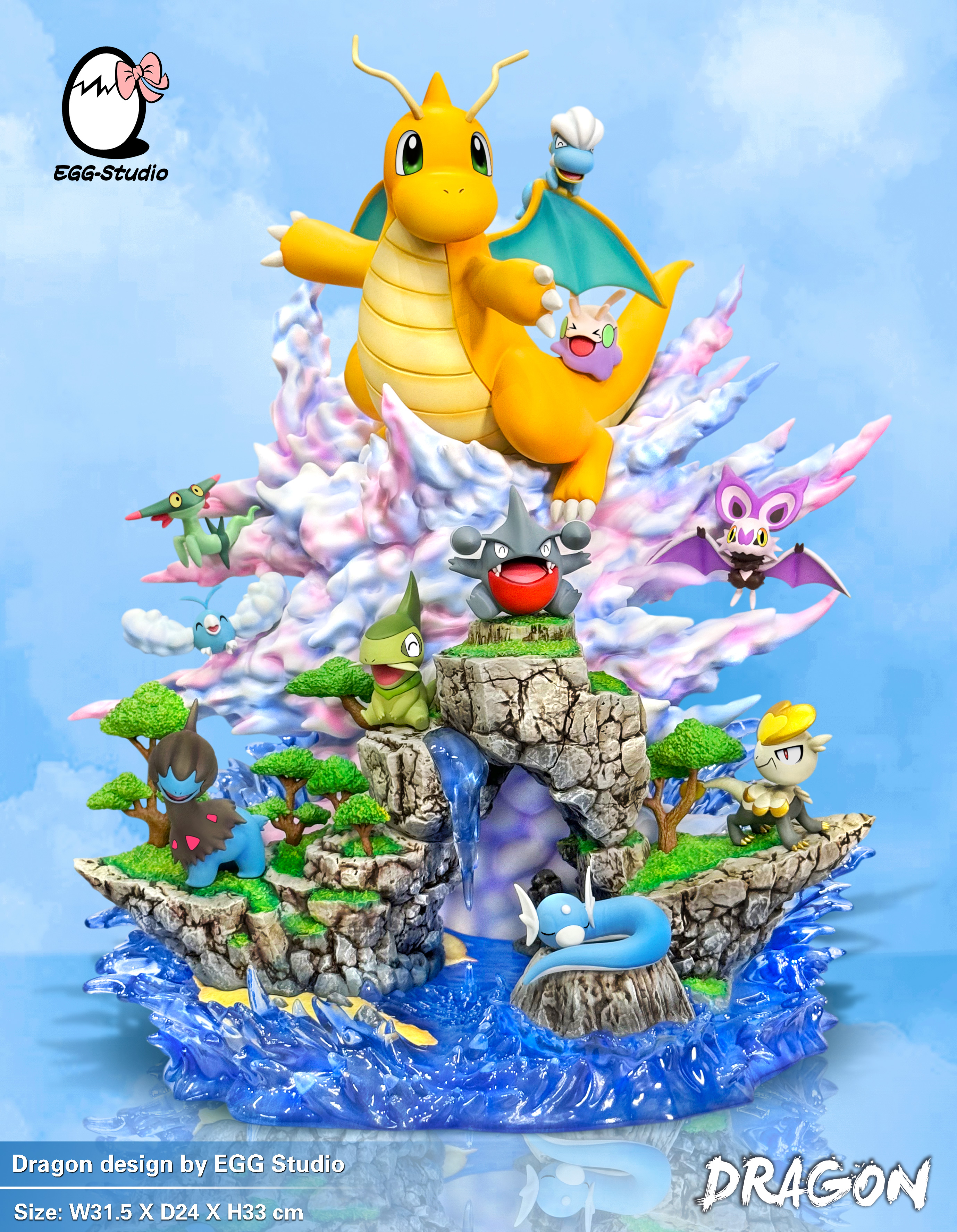 EGG Studio - Dragon Type x Dragonite - Pokemon Resin Statue: A ...