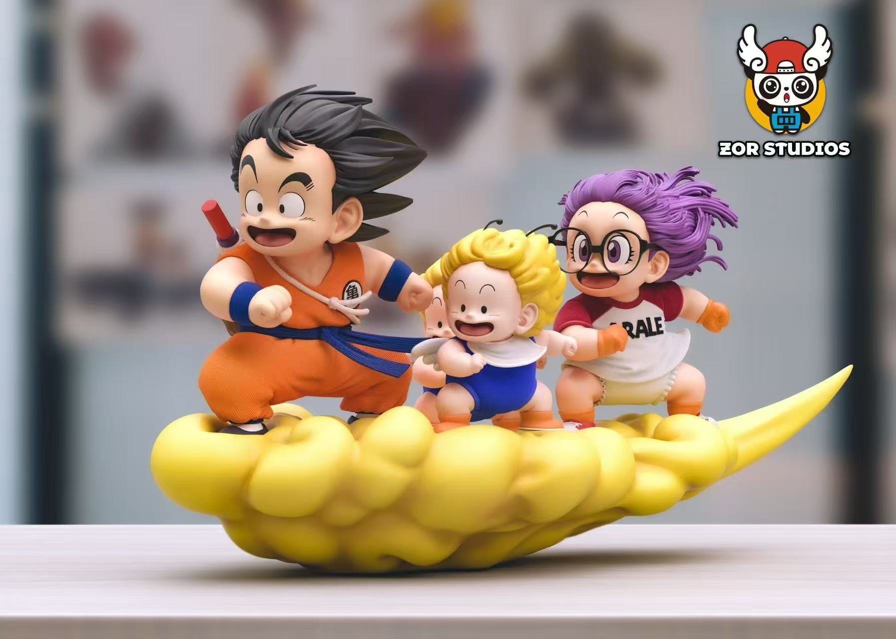Zor Studio - Goku x Arale On the Cloud - Dragon Ball Resin Statue