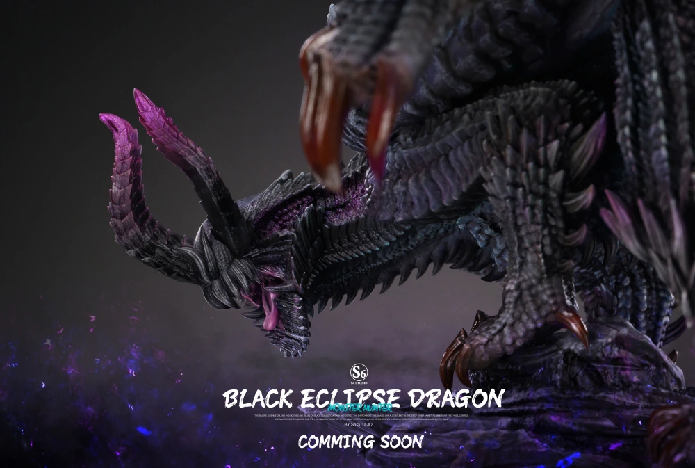 S6 Studio - Black Eclipse Dragon - Monster Hunter Resin Statue